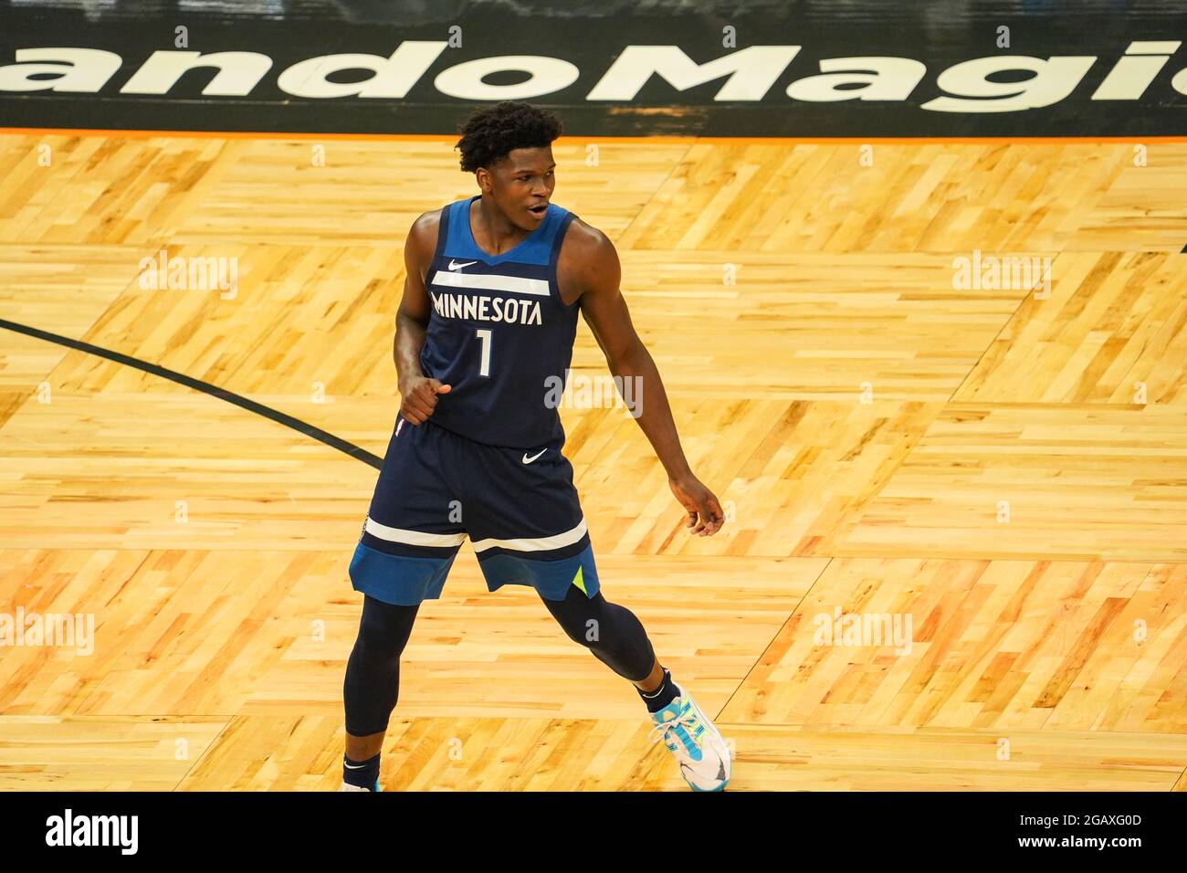 Orlando, Florida, USA, May 9, 2021, Minnesota Timberwolves face the ...