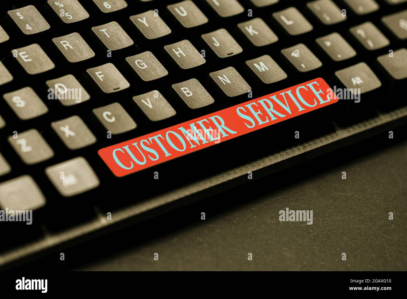 Text Sign Showing Customer Service Concept Meaning Direct Interaction With The Consumers