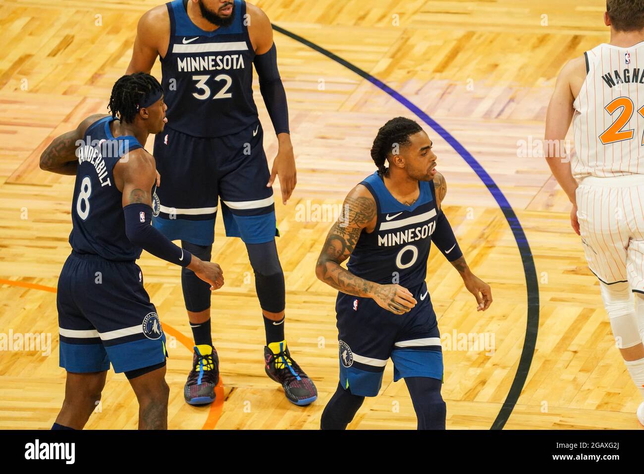 Orlando, Florida, USA, May 9, 2021, Minnesota Timberwolves face the ...