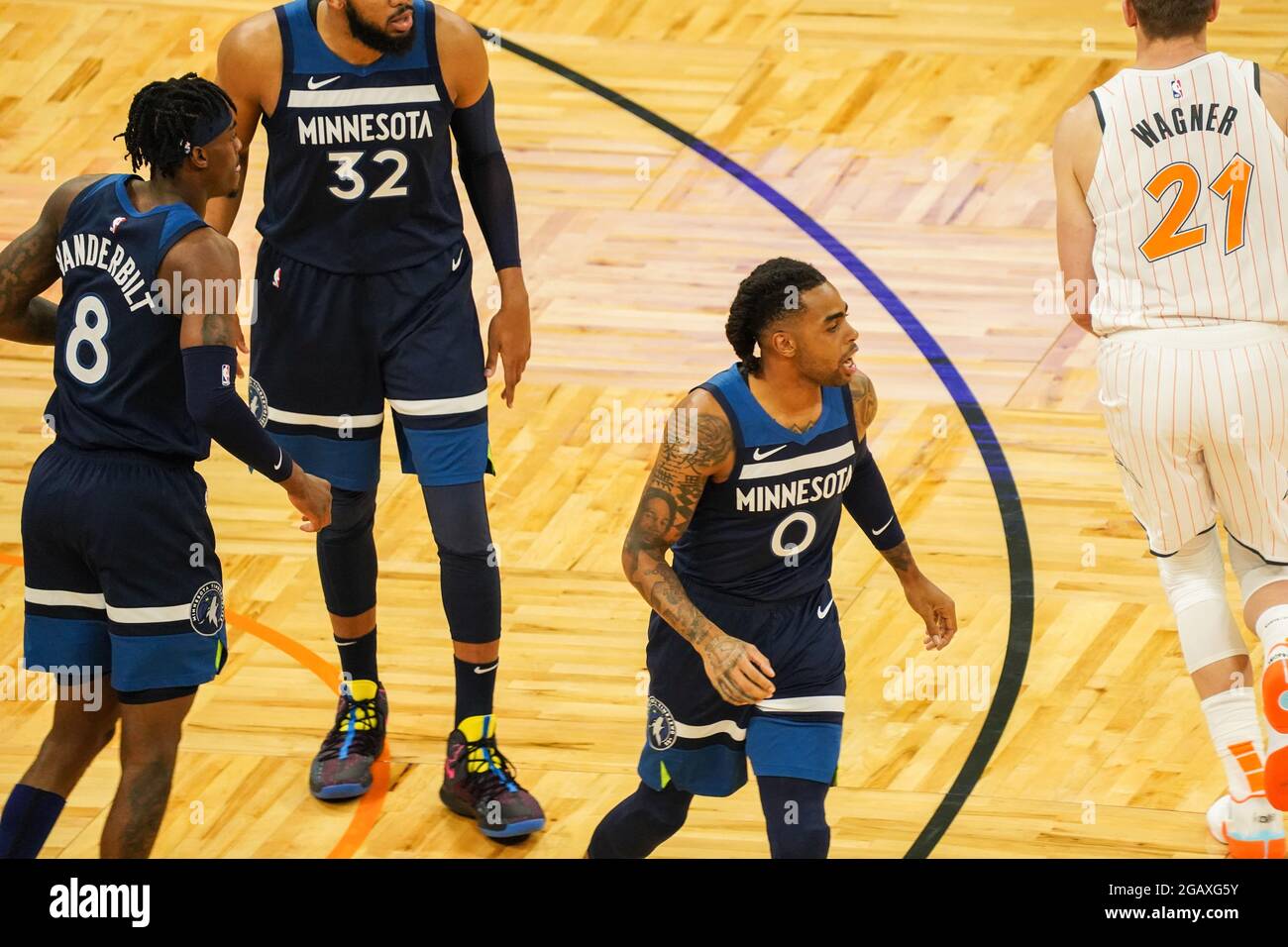 Orlando, Florida, USA, May 9, 2021, Minnesota Timberwolves face the ...