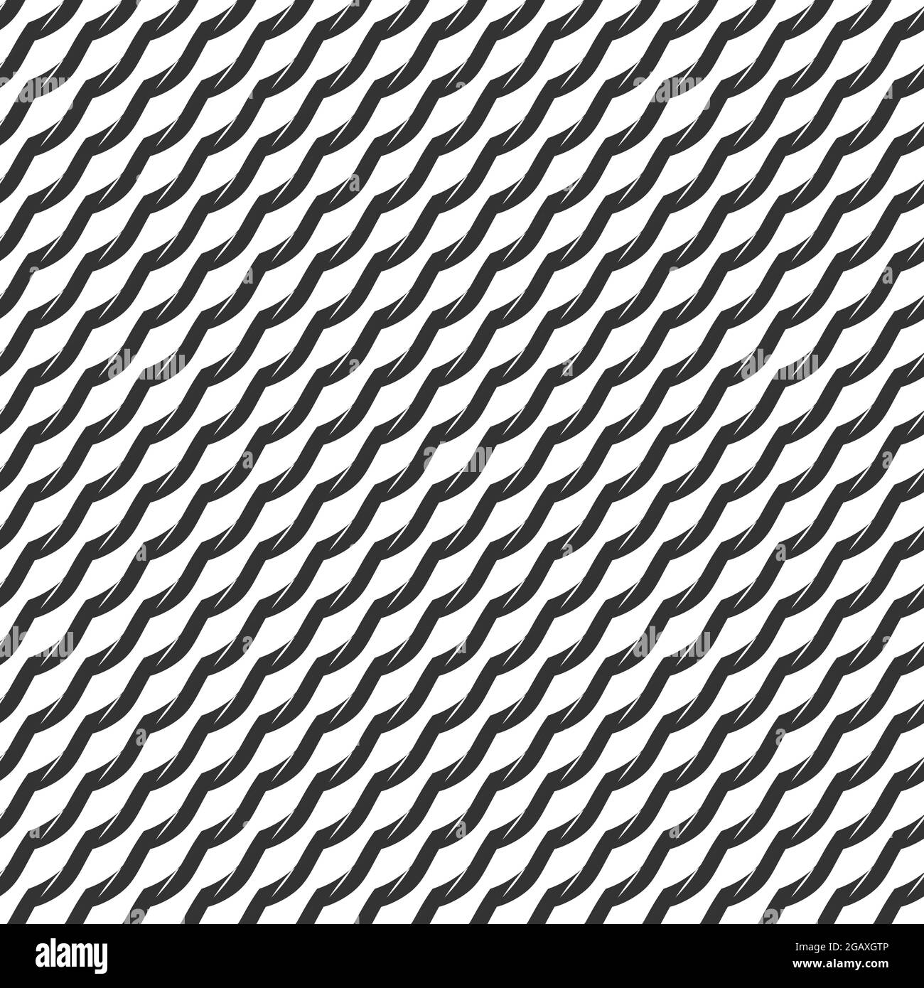 Black and white, monochrome seamlessly repeatable geometric pattern ...