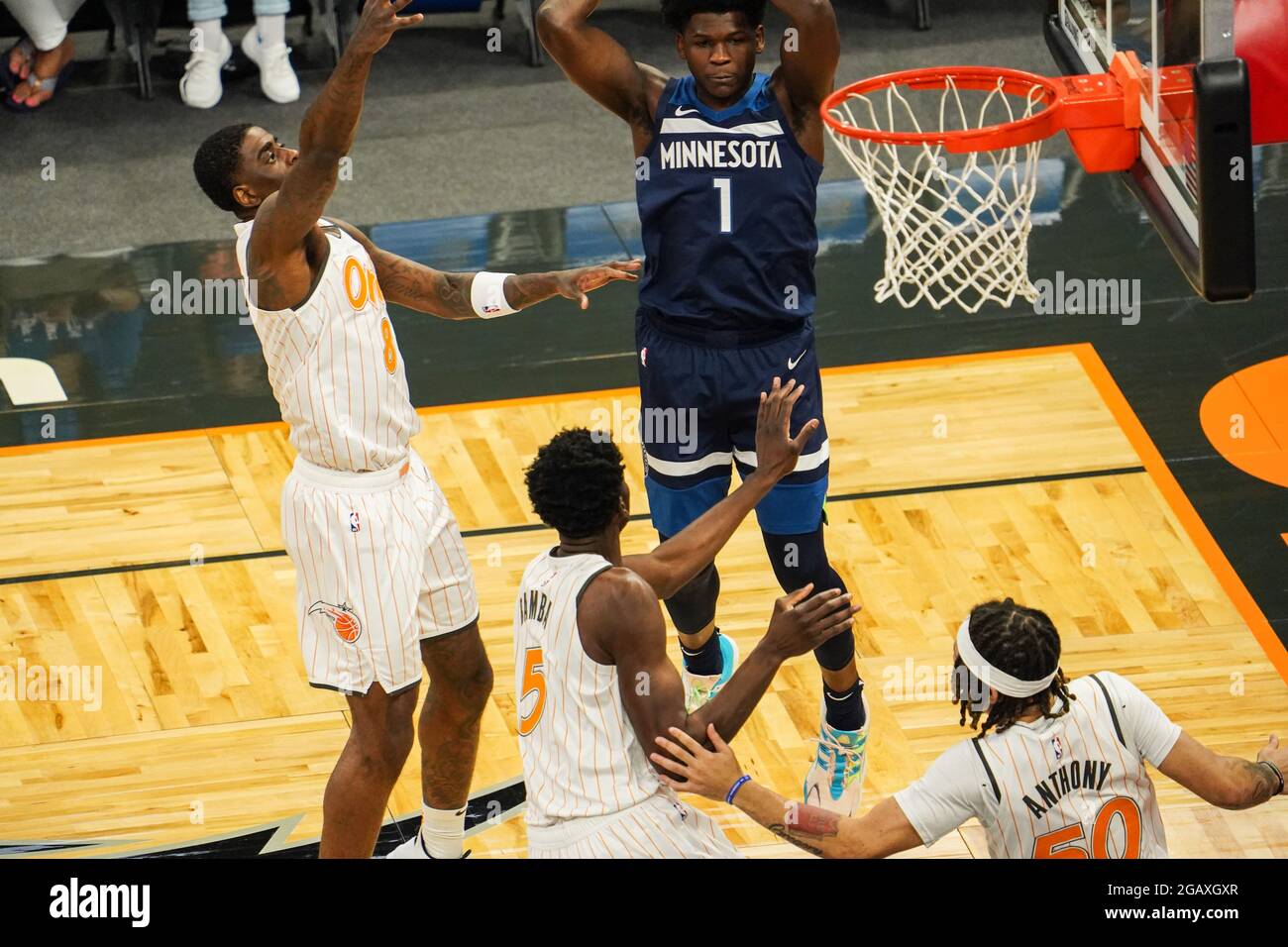 Orlando, Florida, USA, May 9, 2021, Minnesota Timberwolves face the ...