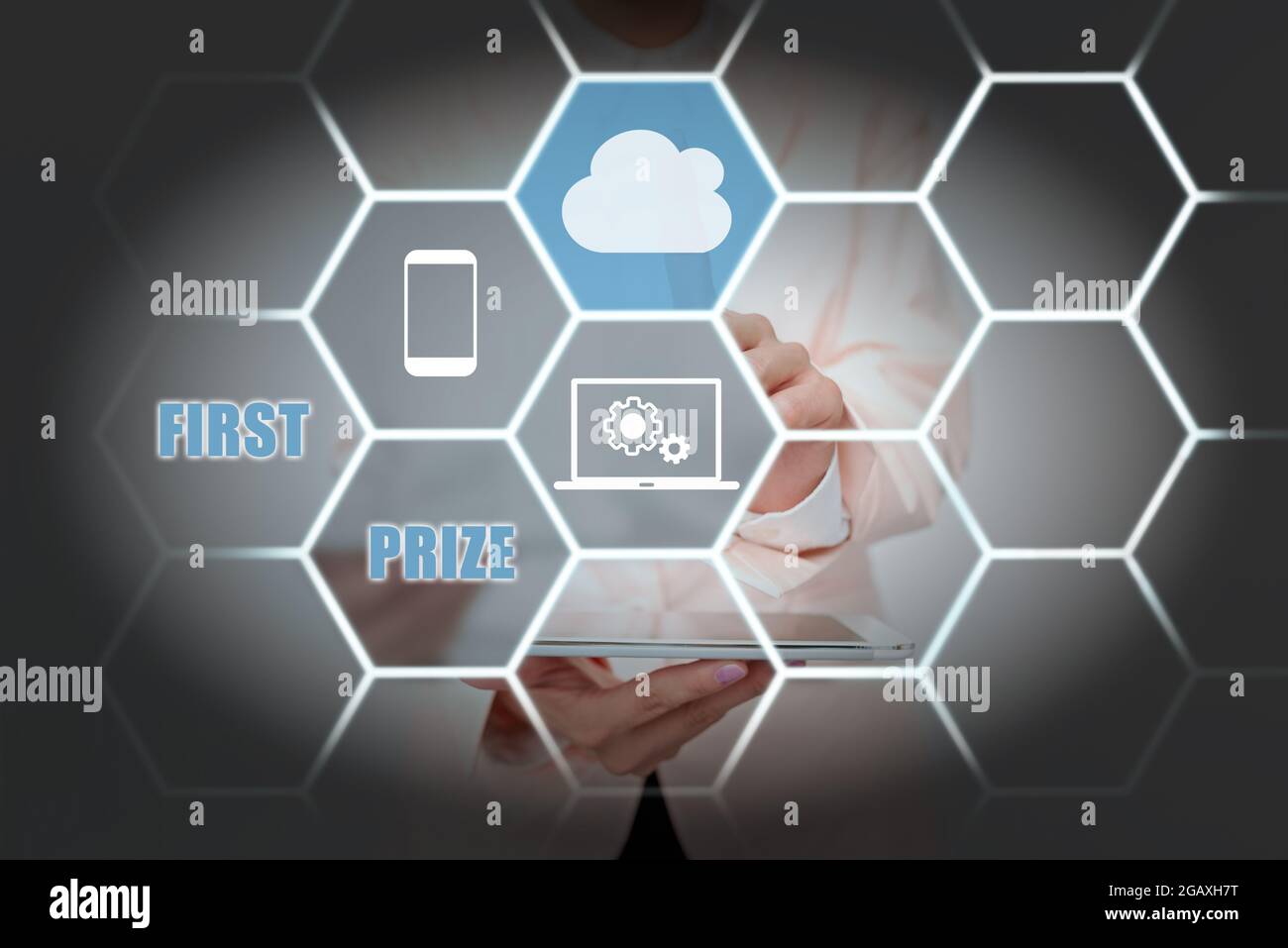 Conceptual caption First Prize. Internet Concept most coveted prize ...