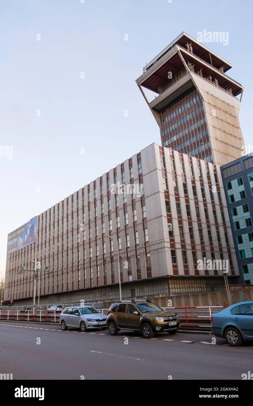 CETIN Building, Central Telecommunications Building (ÚTB), built 1972 ...