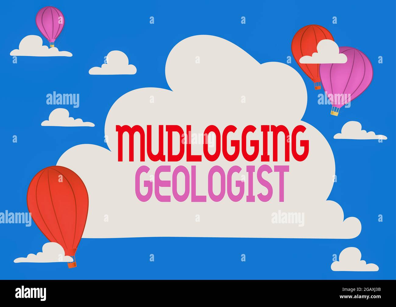 Text caption presenting Mudlogging Geologist. Business approach gather ...
