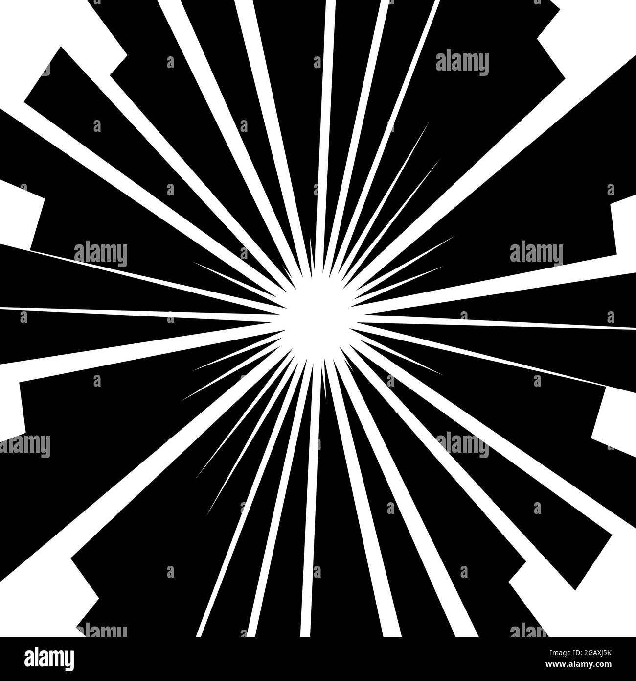 Abstract burst, flash, flare lines. Radial, radiating lines circular ...