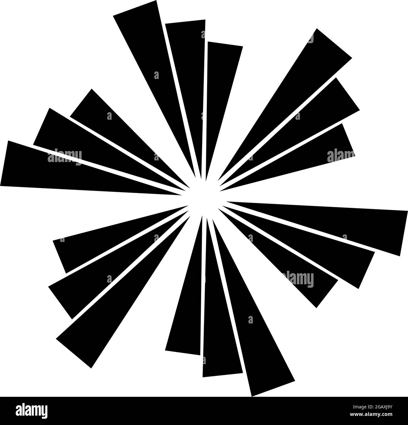 Abstract burst, flash, flare lines. Radial, radiating lines circular ...