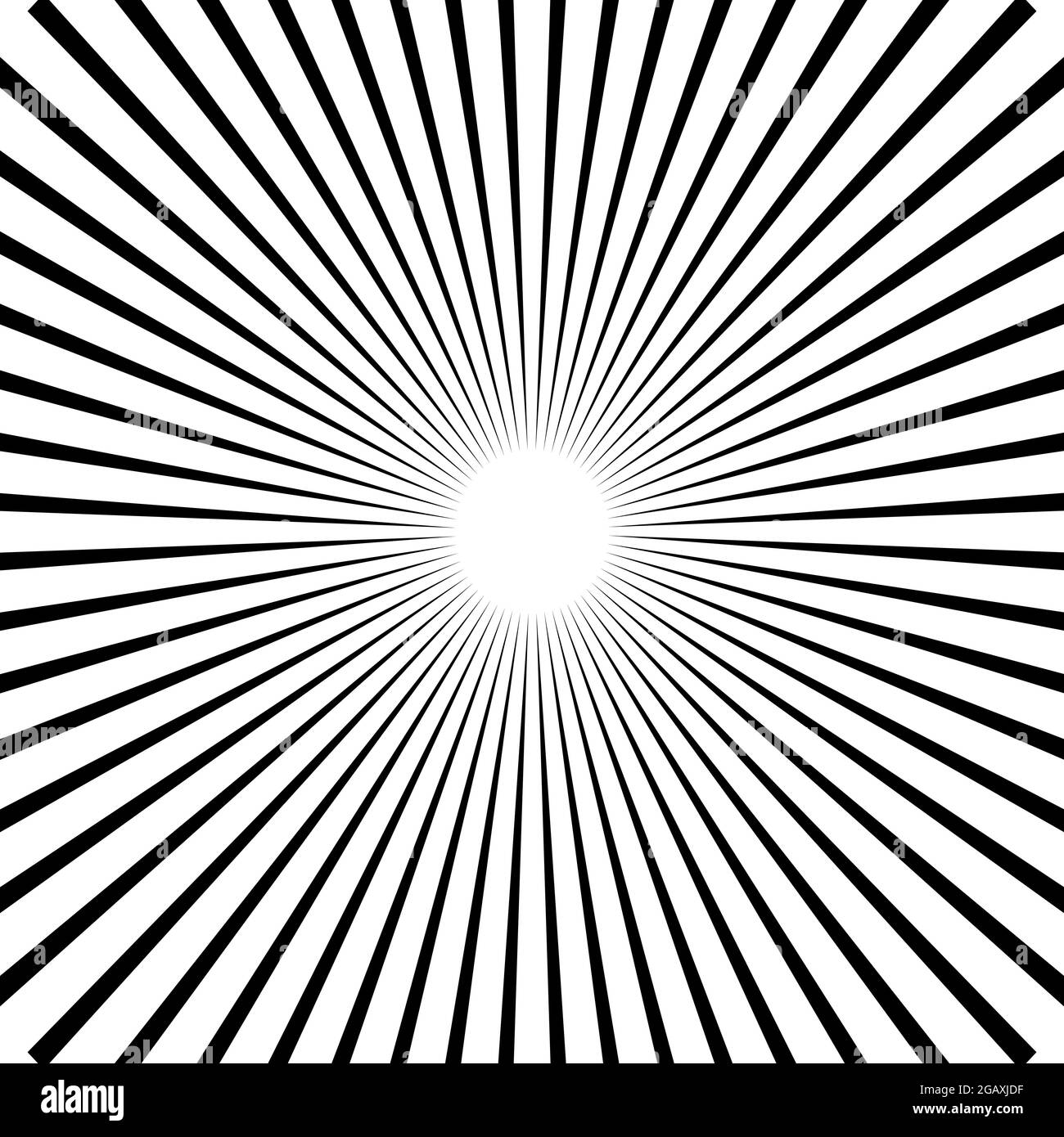 Abstract burst, flash, flare lines. Radial, radiating lines circular ...
