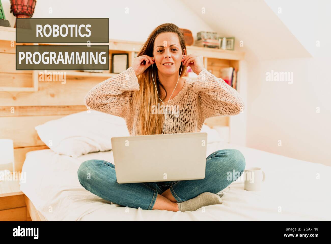 Conceptual caption Robotics Programming. Business concept software that ... Conceptual caption Robotics Programming. Business concept software that ...