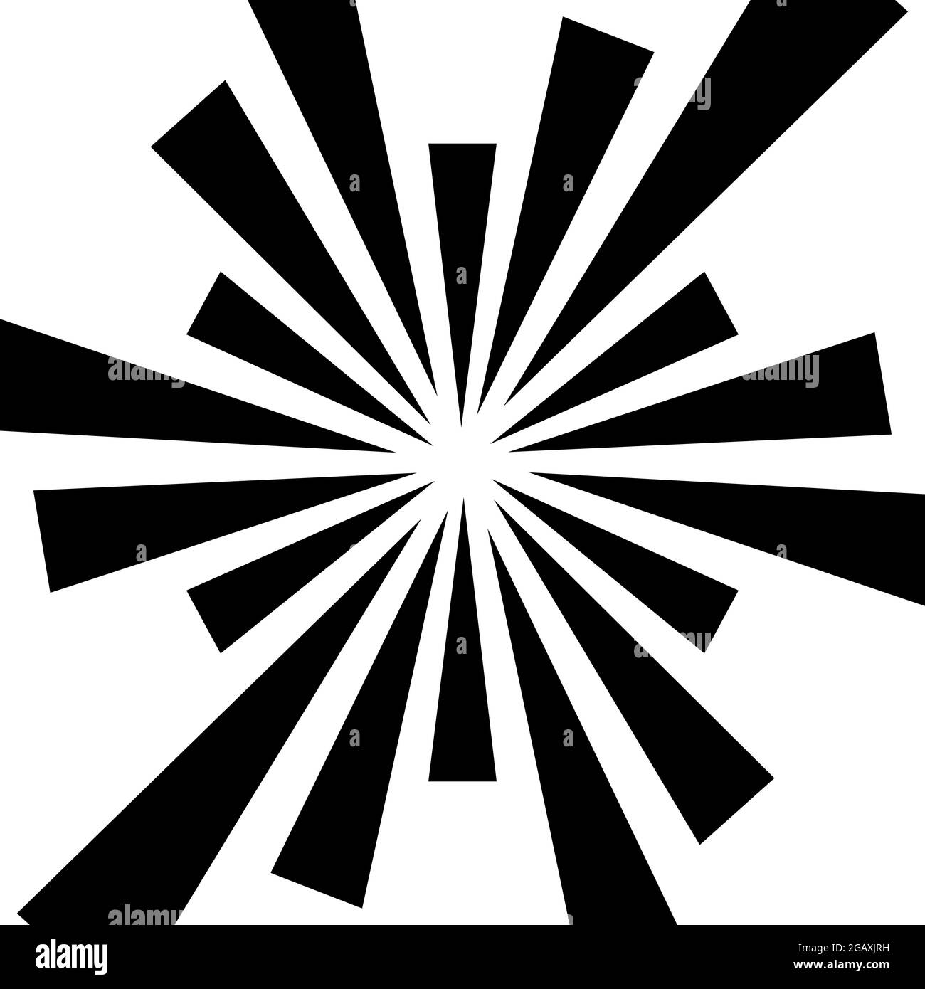 Abstract burst, flash, flare lines. Radial, radiating lines circular ...