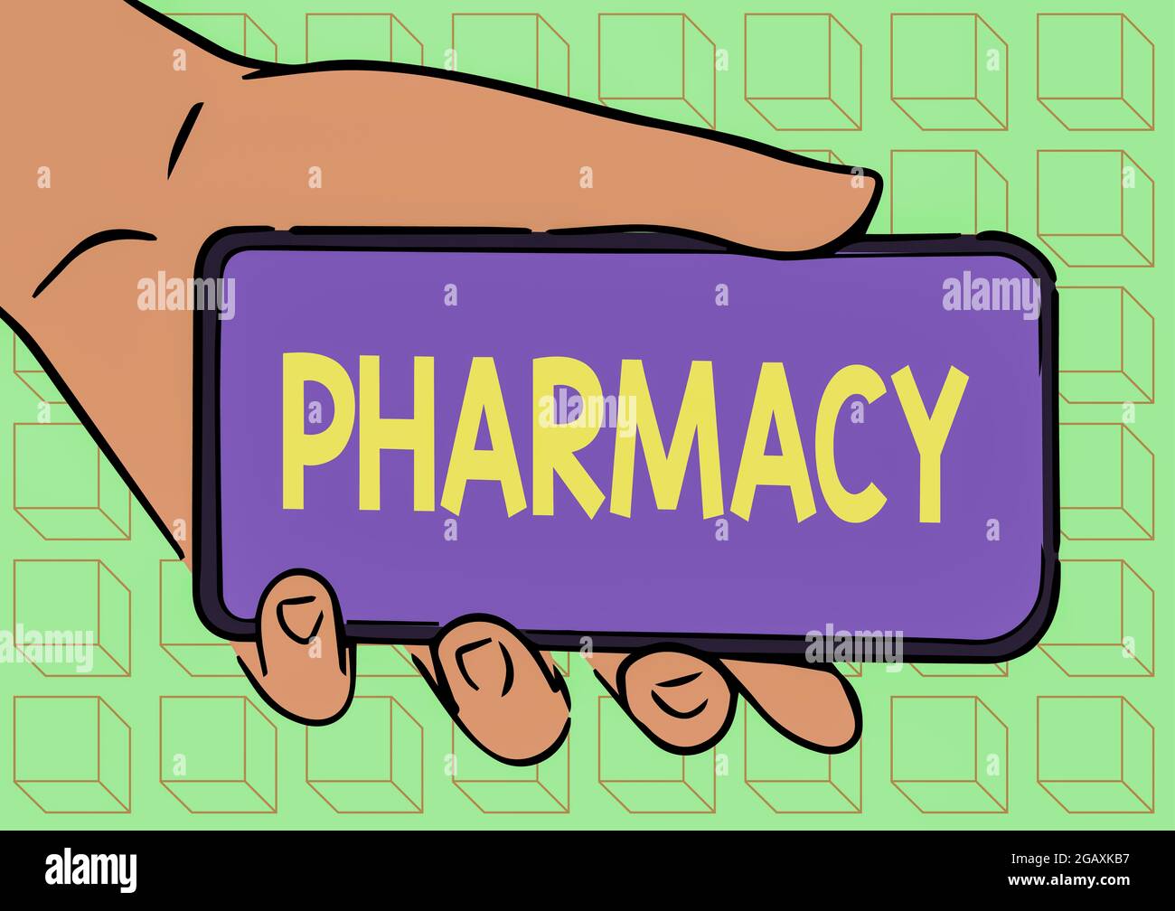 Hand writing sign Pharmacy. Business showcase the practice of ...