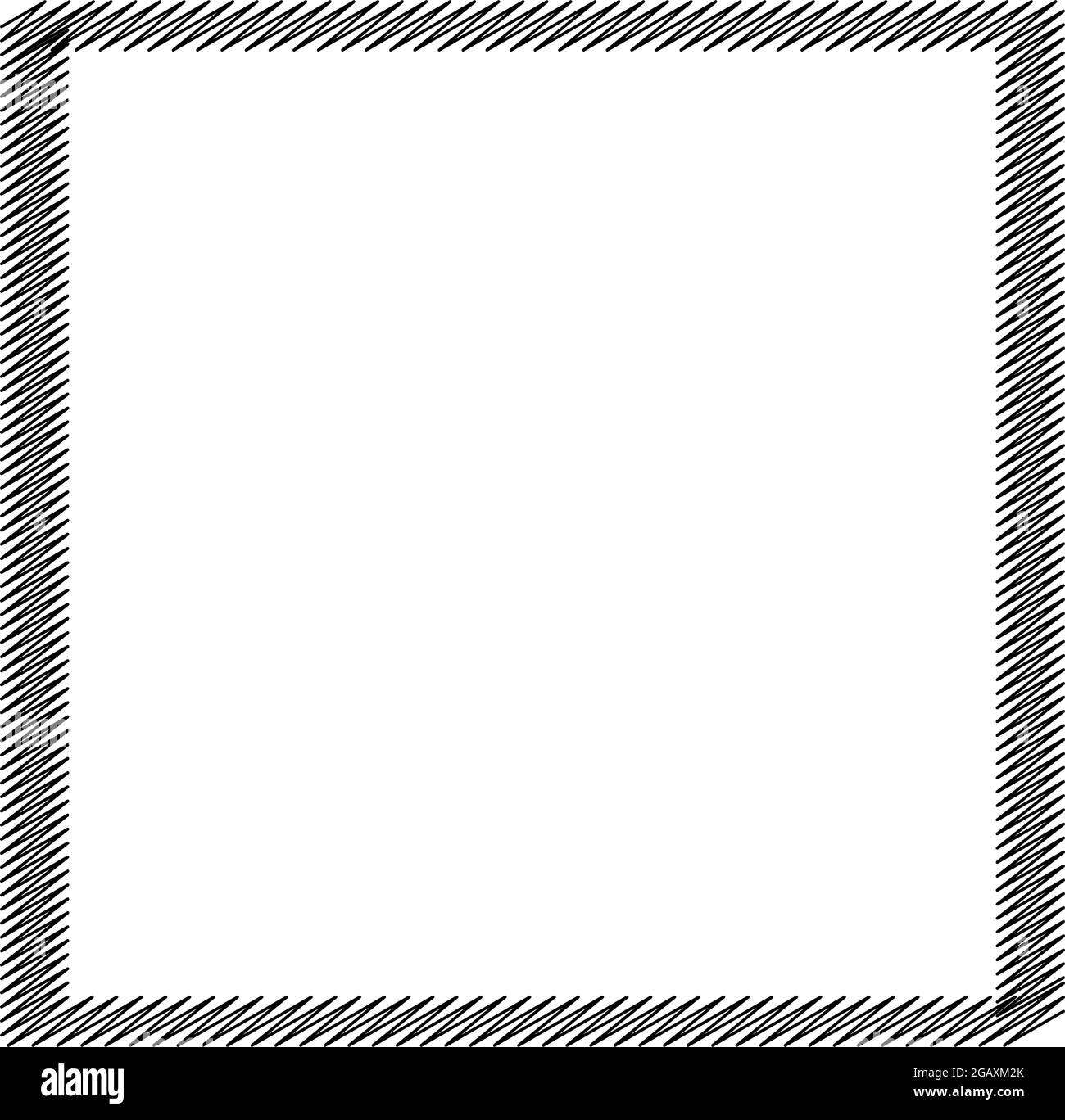 Square, rectangle scribbling, sketchy, sketch doodle lines element ...