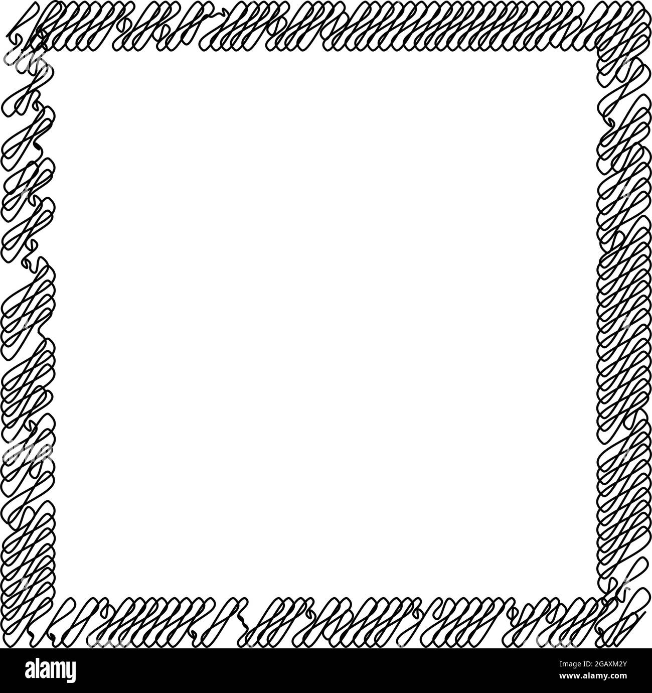 Square, rectangle scribbling, sketchy, sketch doodle lines element ...
