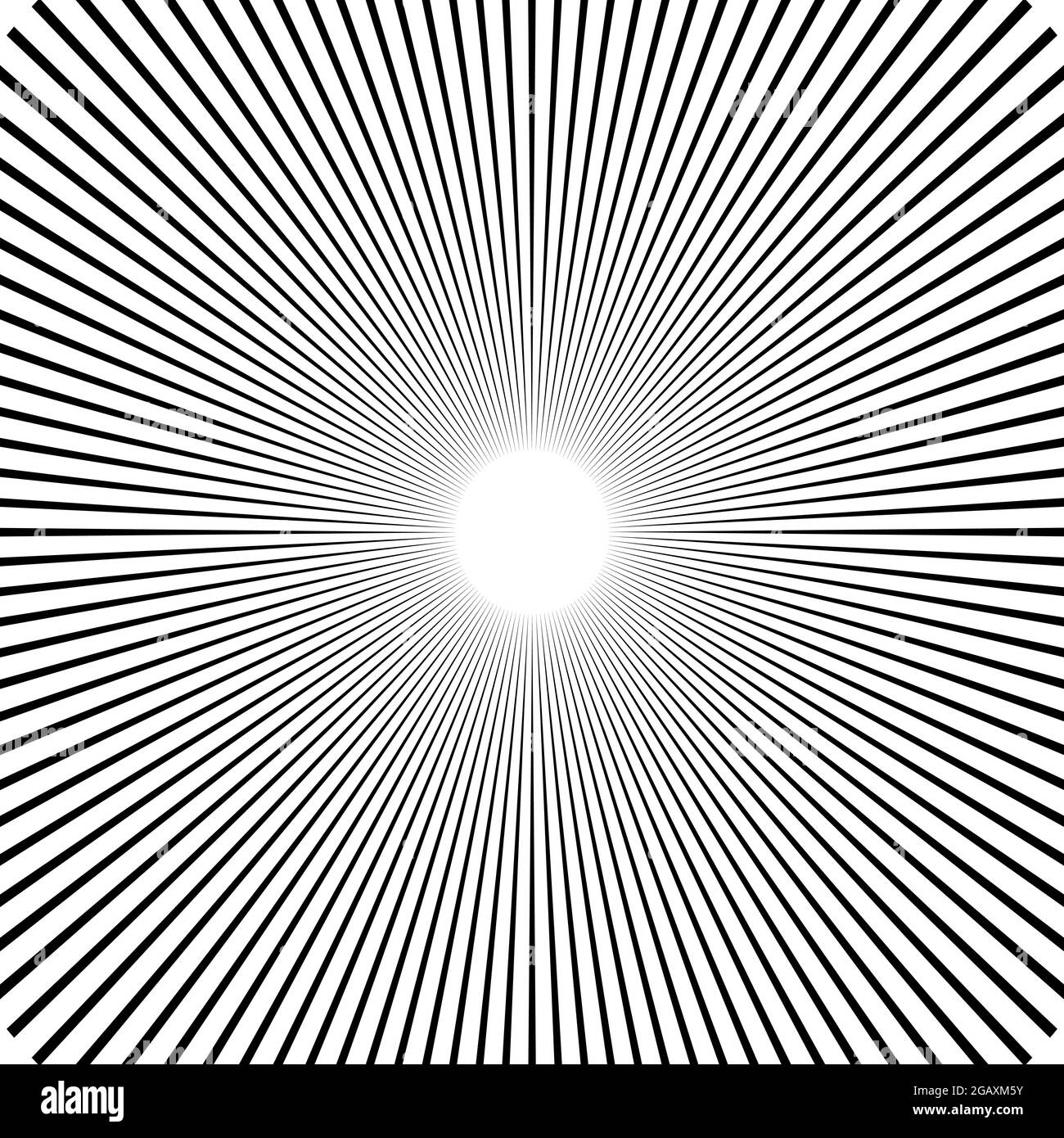 Abstract burst, flash, flare lines. Radial, radiating lines circular ...