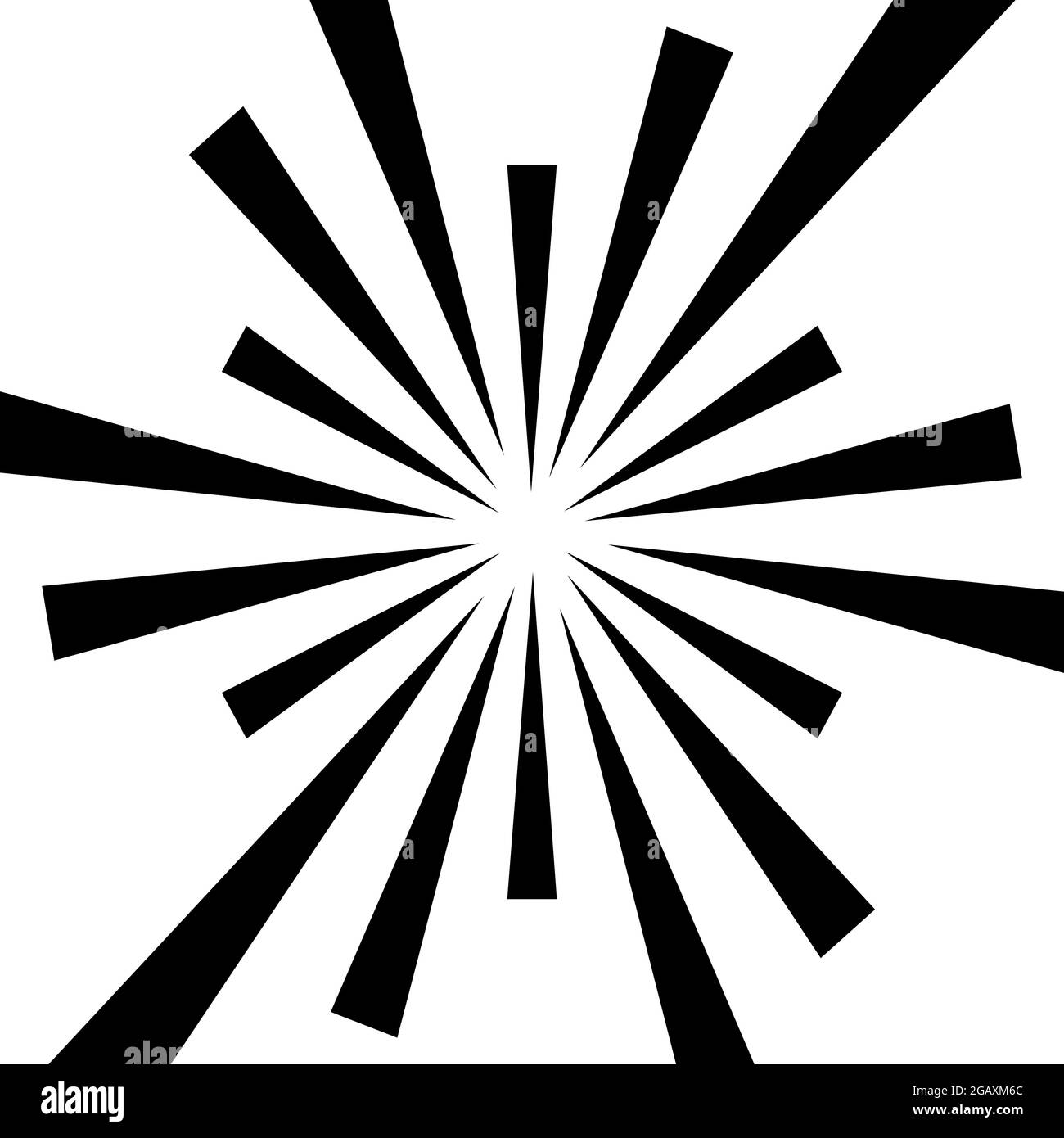 Abstract burst, flash, flare lines. Radial, radiating lines circular ...