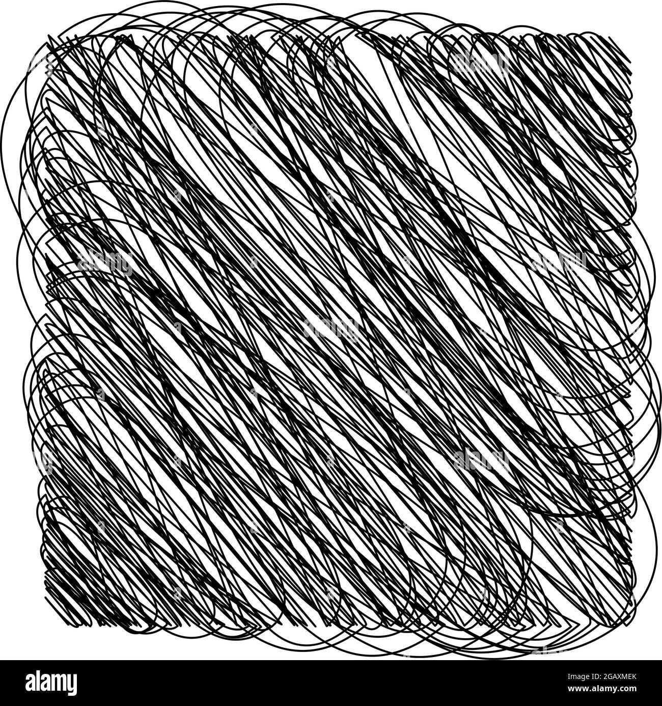 Square, rectangle scribbling, sketchy, sketch doodle lines element ...