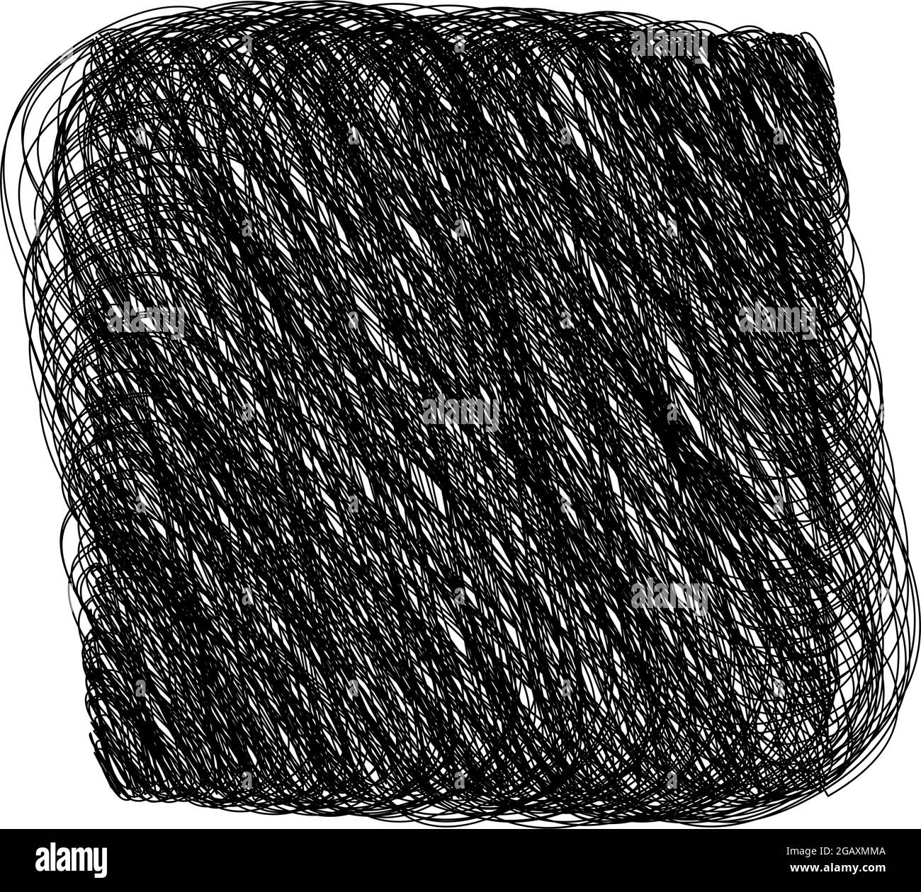 Square, rectangle scribbling, sketchy, sketch doodle lines element ...