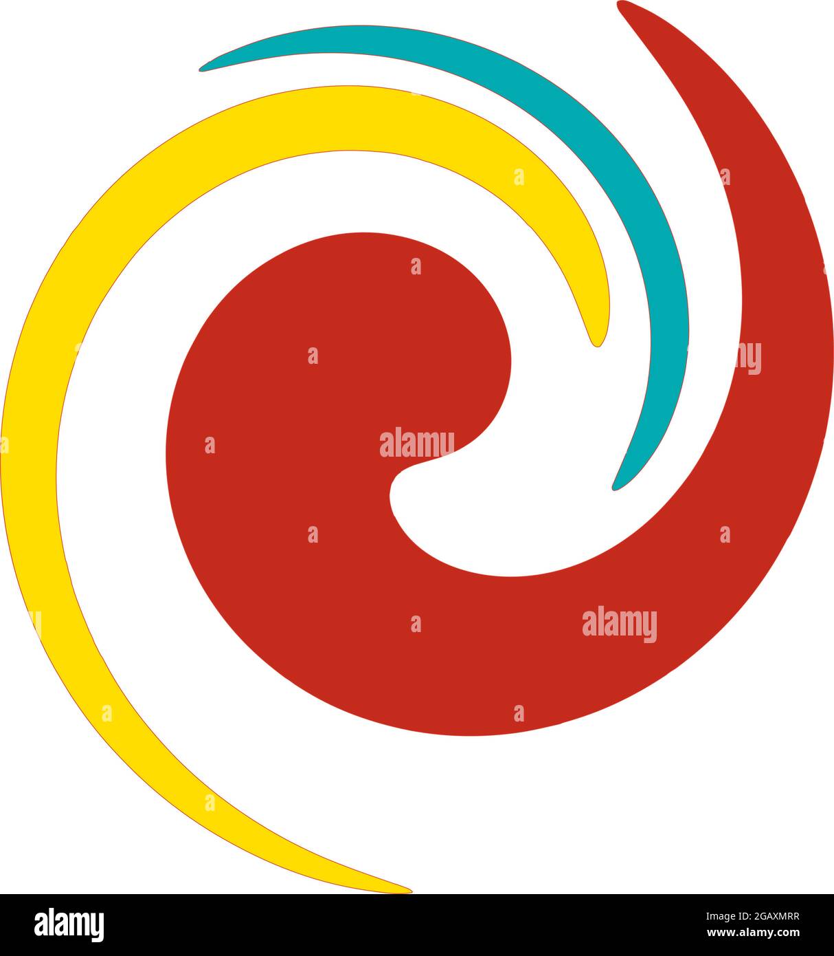 Smudge, smear circular spiral, swirl, twirl element. Gel, fluid, liquid ...