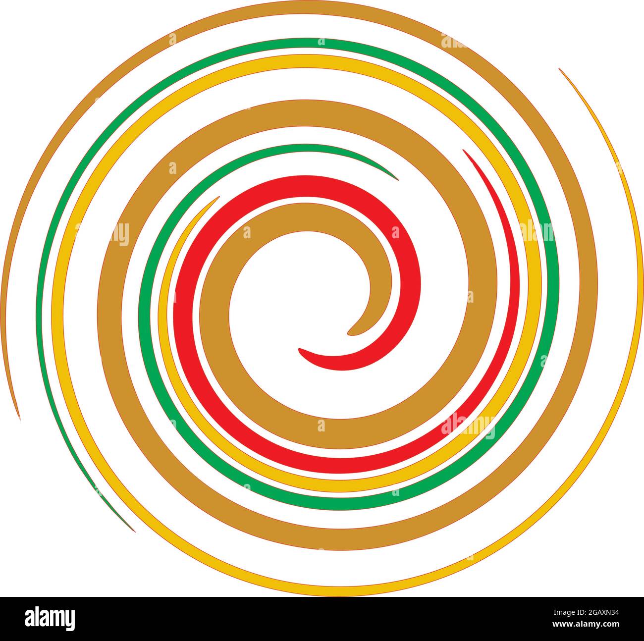 Smudge, smear circular spiral, swirl, twirl element. Gel, fluid, liquid ...