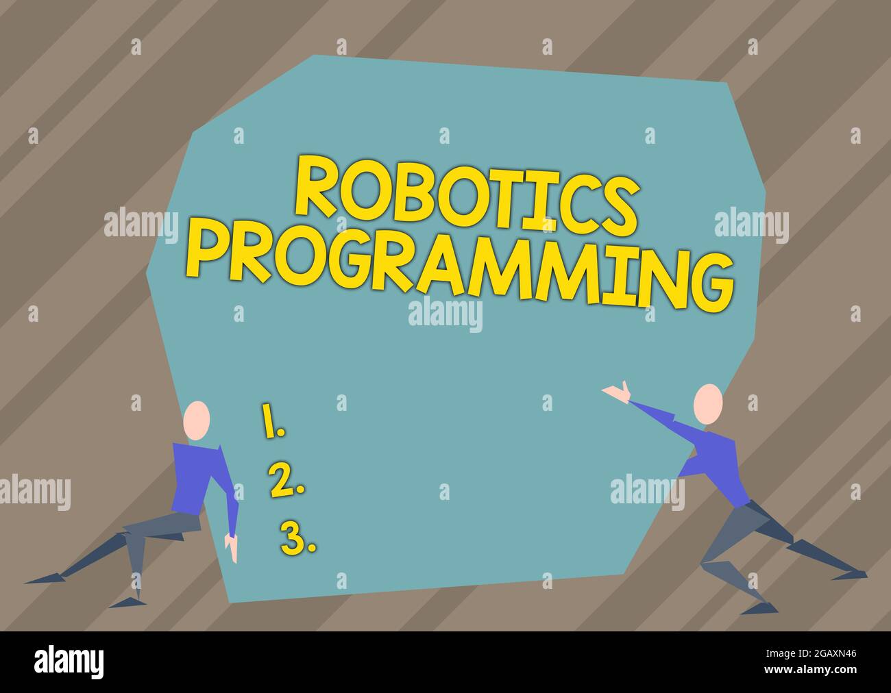 Text sign showing Robotics Programming. Business concept software that ...