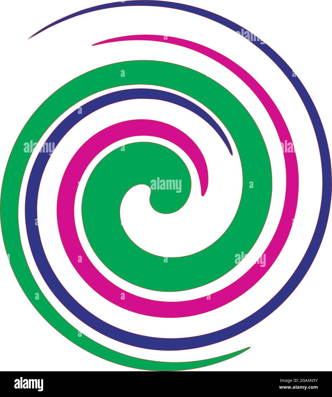 Smudge, smear circular spiral, swirl, twirl element. Gel, fluid, liquid ...