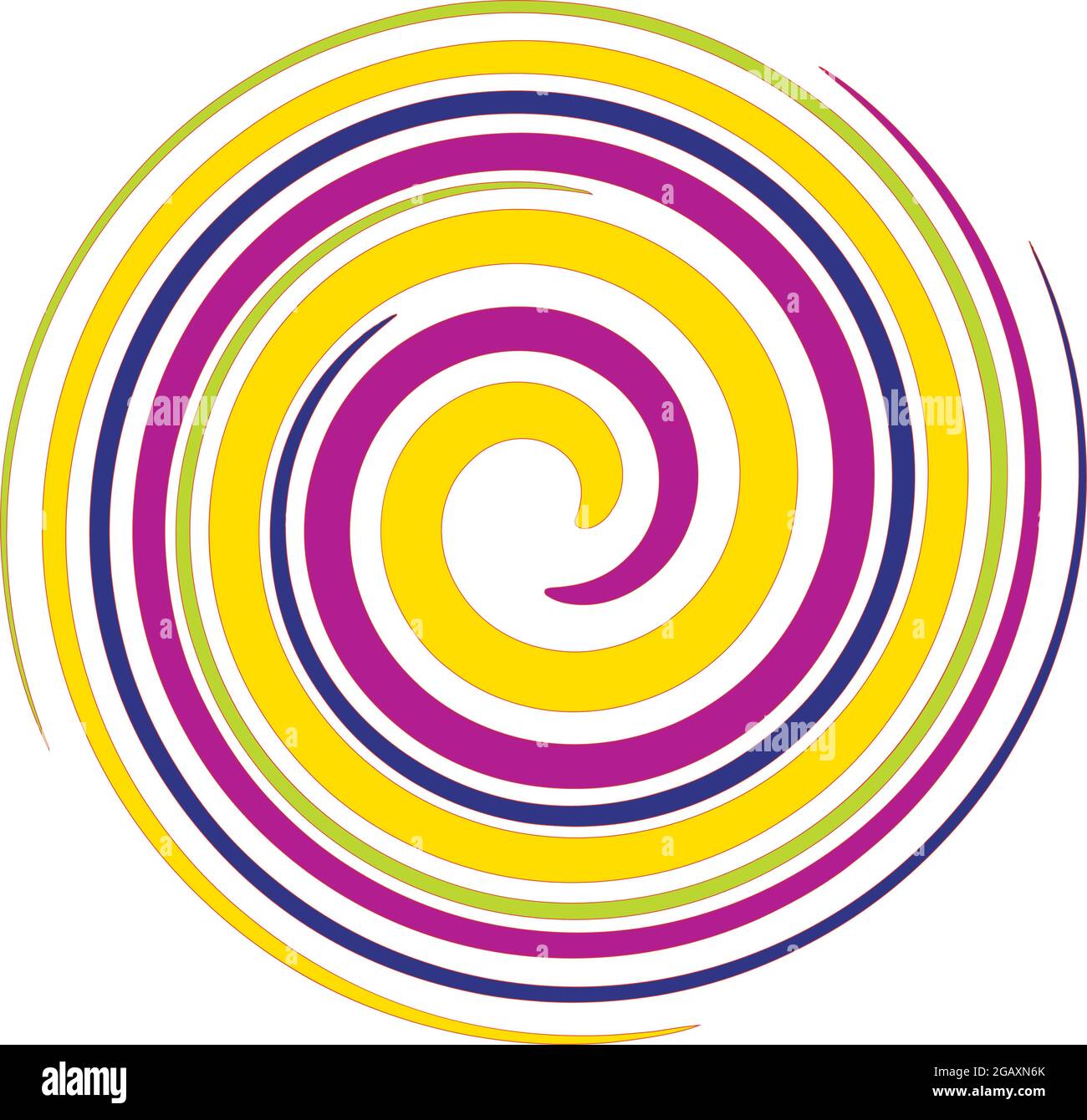 Smudge, smear circular spiral, swirl, twirl element. Gel, fluid, liquid ...