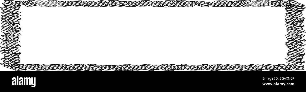 Square, rectangle scribbling, sketchy, sketch doodle lines element ...