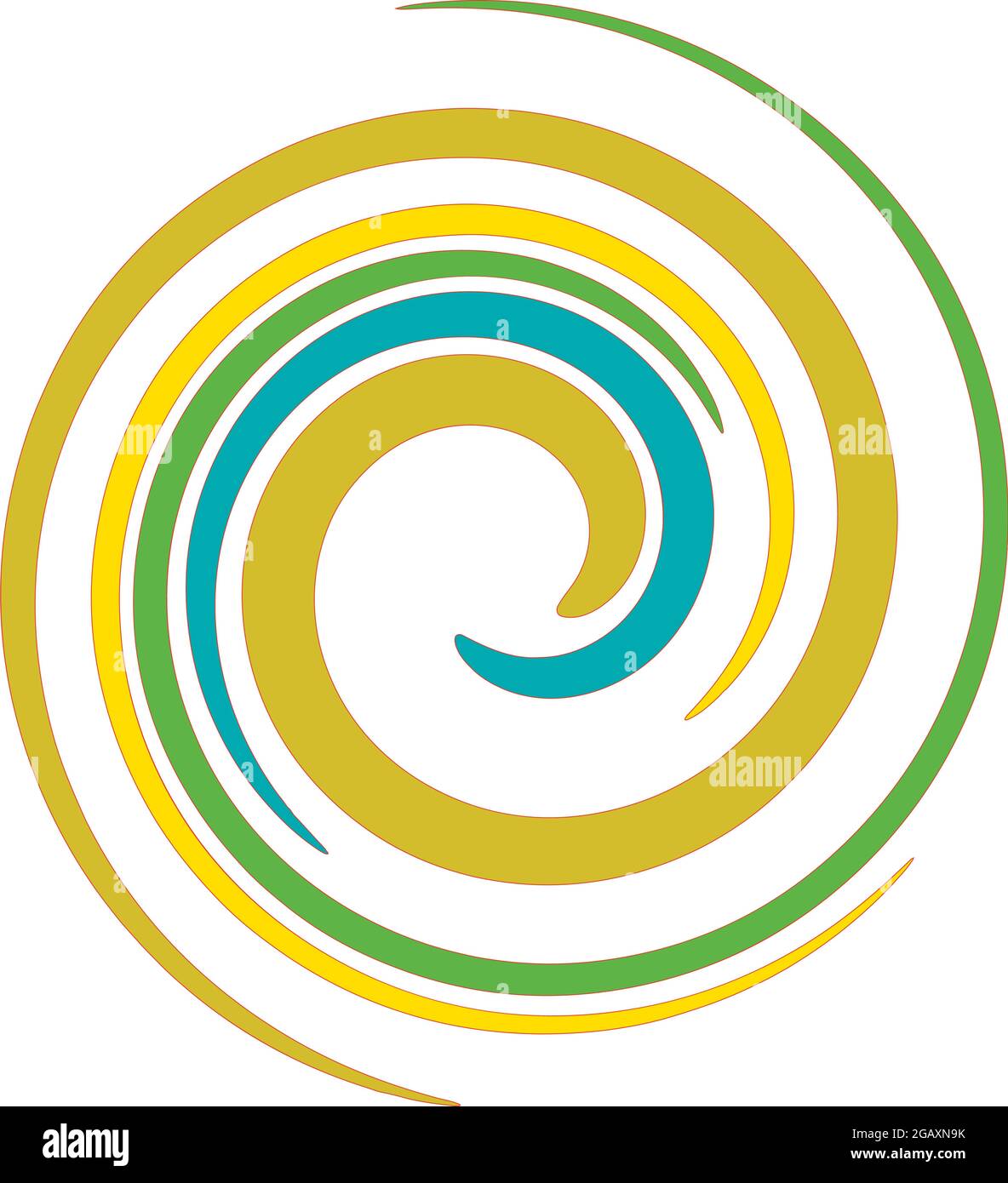Smudge, smear circular spiral, swirl, twirl element. Gel, fluid, liquid ...