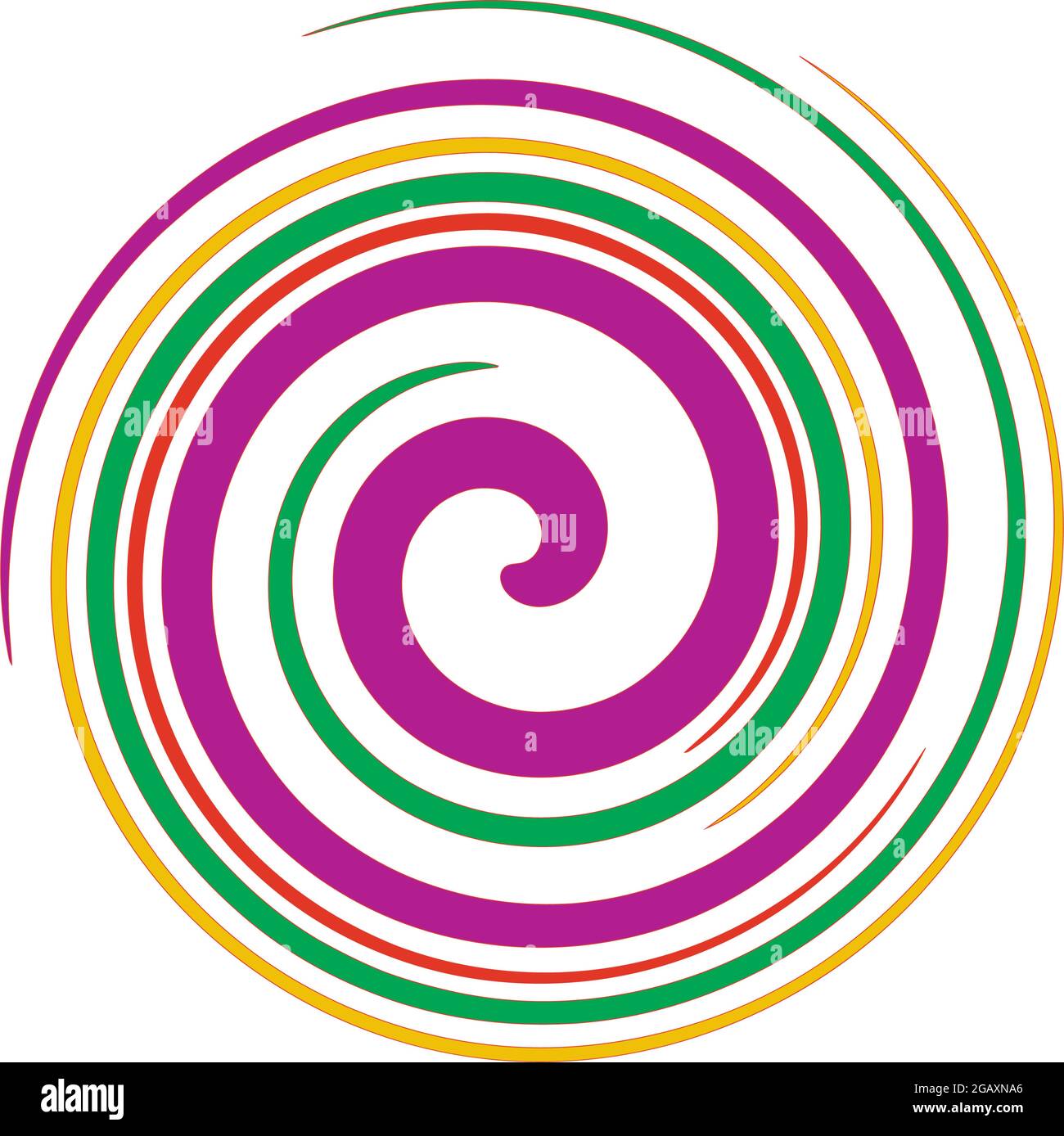 Smudge, smear circular spiral, swirl, twirl element. Gel, fluid, liquid ...