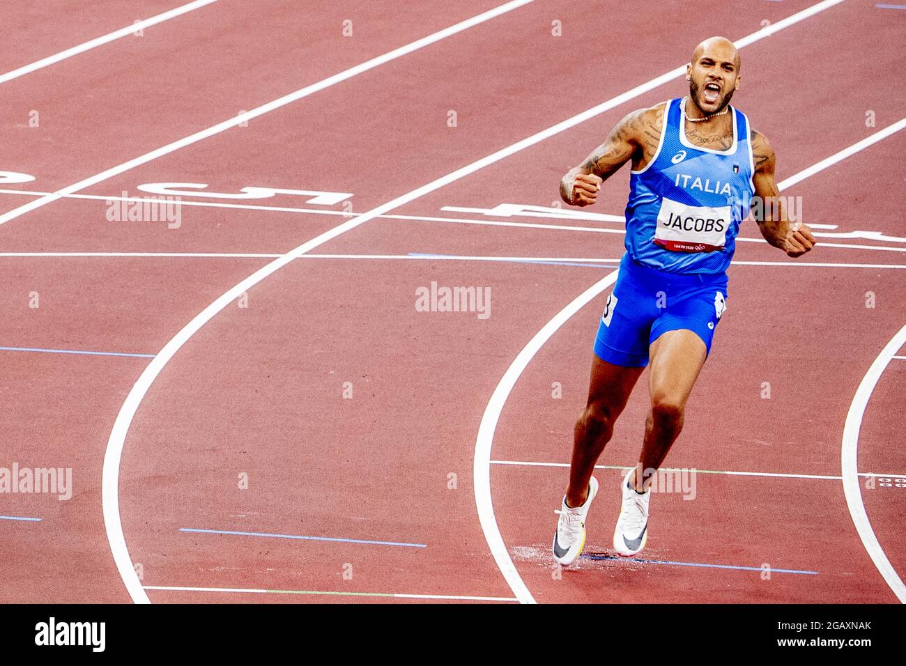 Italian Lamont Marcell Jacobs won the men's 100-meter final at the ...