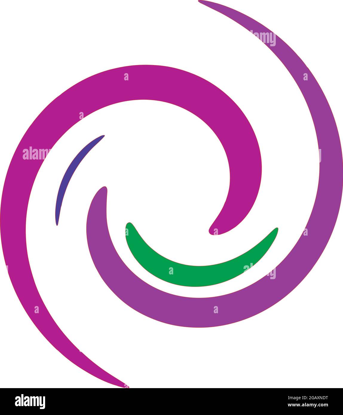 Smudge, smear circular spiral, swirl, twirl element. Gel, fluid, liquid ...