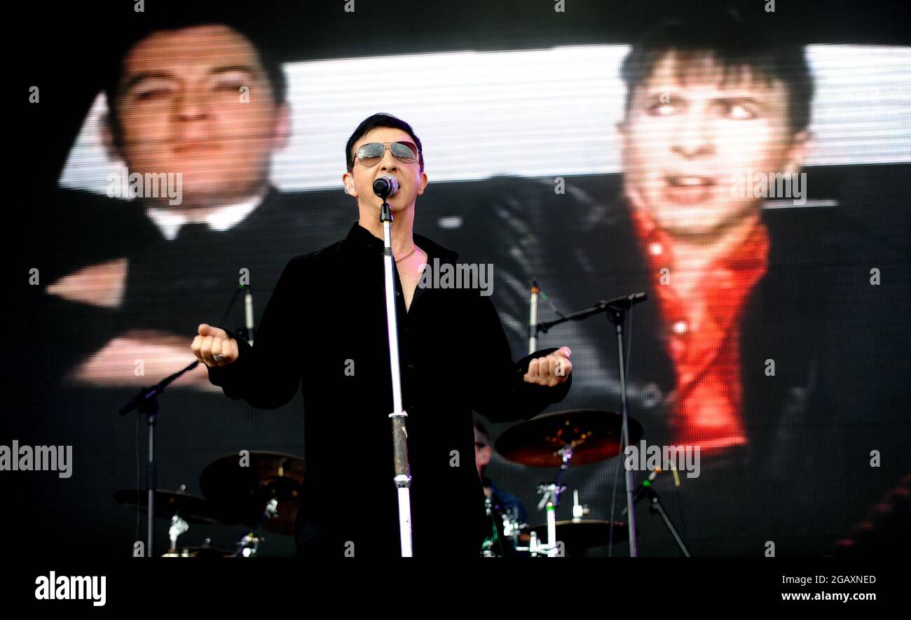 Marc Almond Performing at Lets Rock Leeds Stock Photo - Alamy