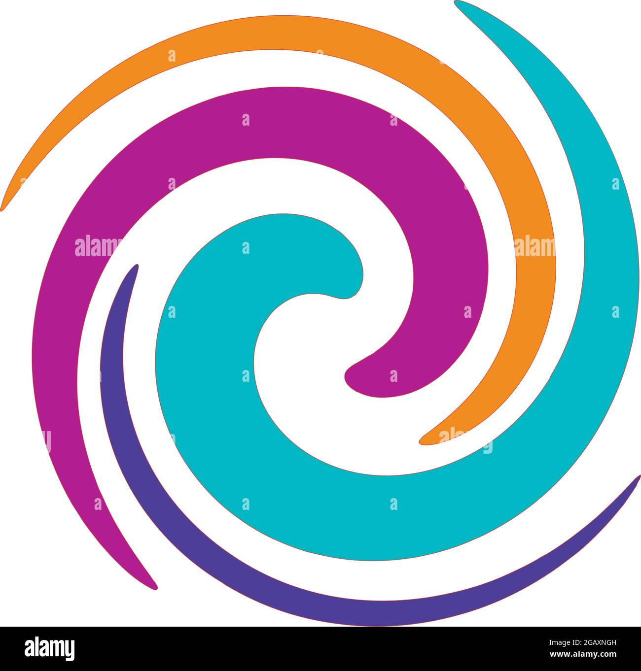 Smudge, smear circular spiral, swirl, twirl element. Gel, fluid, liquid ...