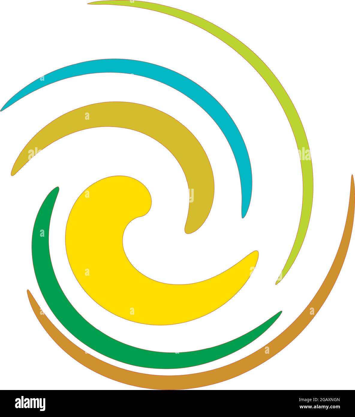 Smudge, smear circular spiral, swirl, twirl element. Gel, fluid, liquid ...