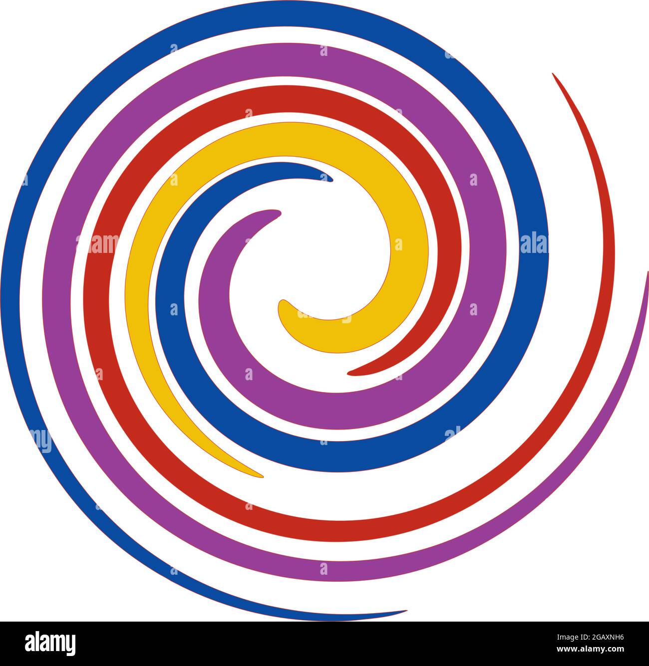 Smudge, smear circular spiral, swirl, twirl element. Gel, fluid, liquid ...