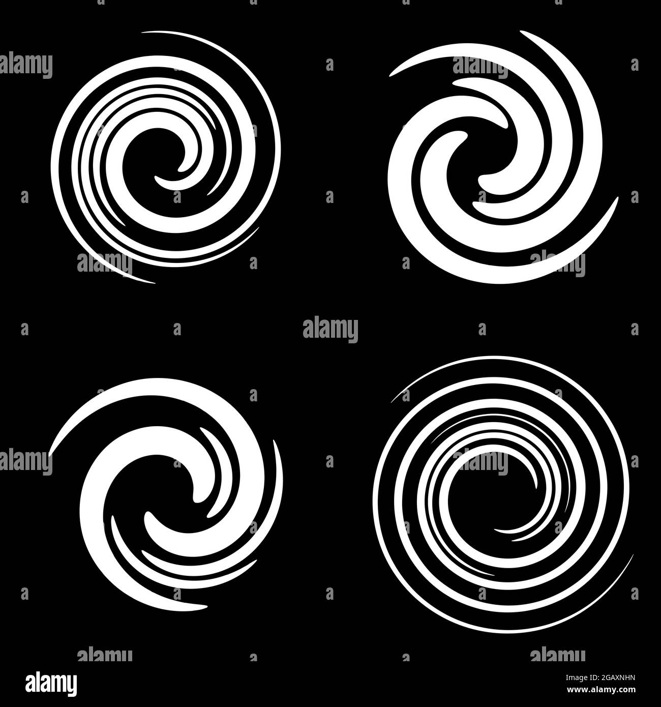 Smudge, smear circular spiral, swirl, twirl element. Gel, fluid, liquid ...