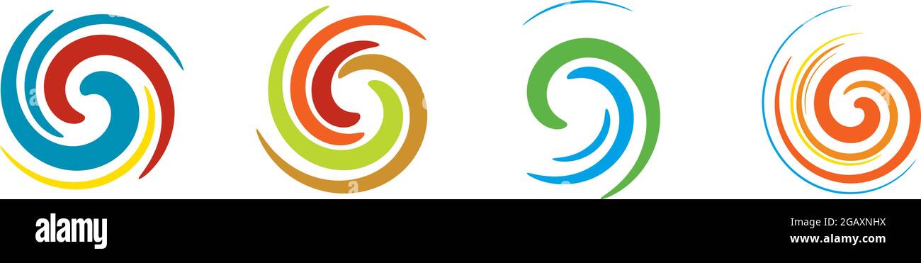 Smudge, smear circular spiral, swirl, twirl element. Gel, fluid, liquid ...