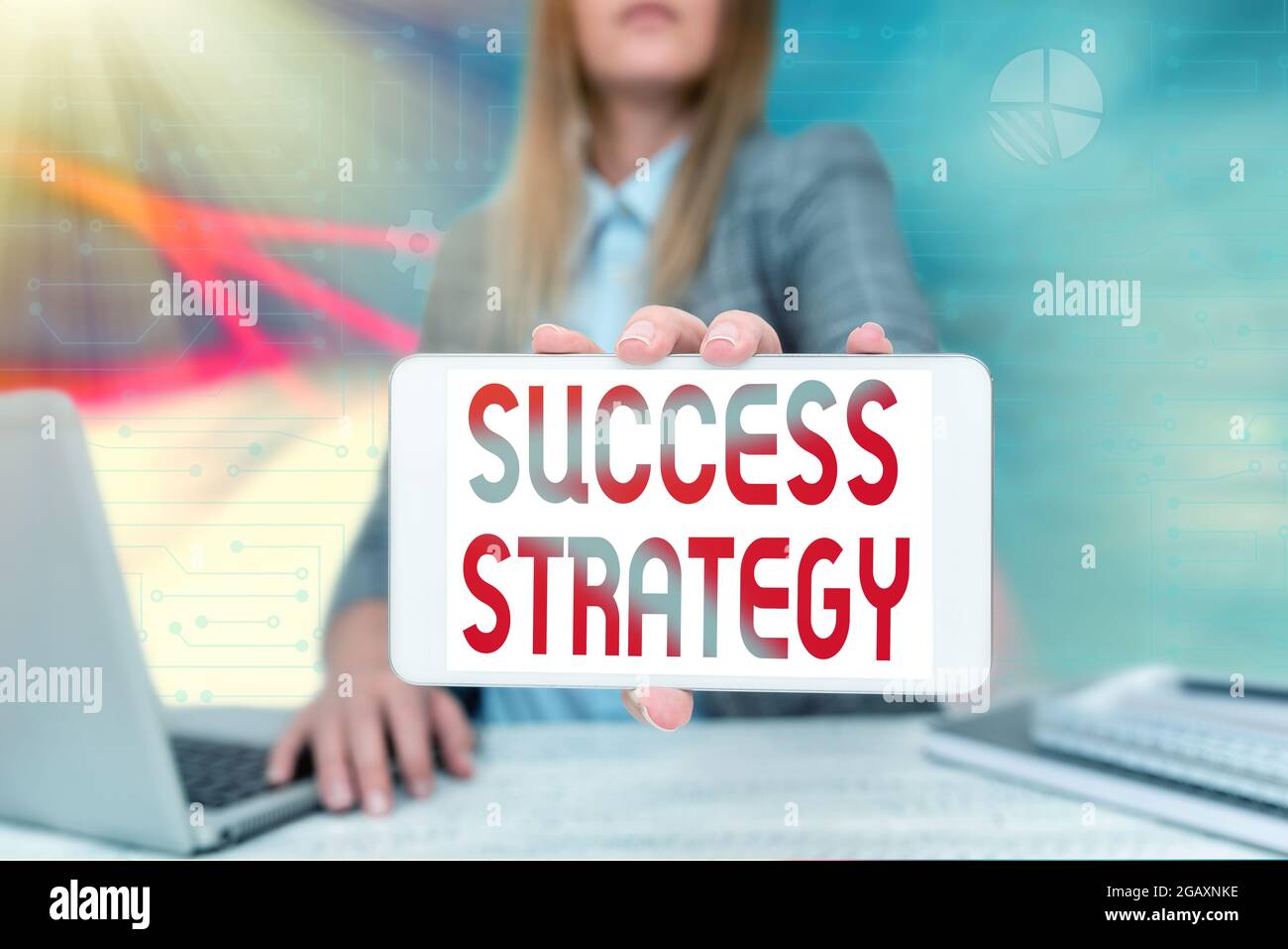 Writing displaying text Success Strategy. Concept meaning provides ...