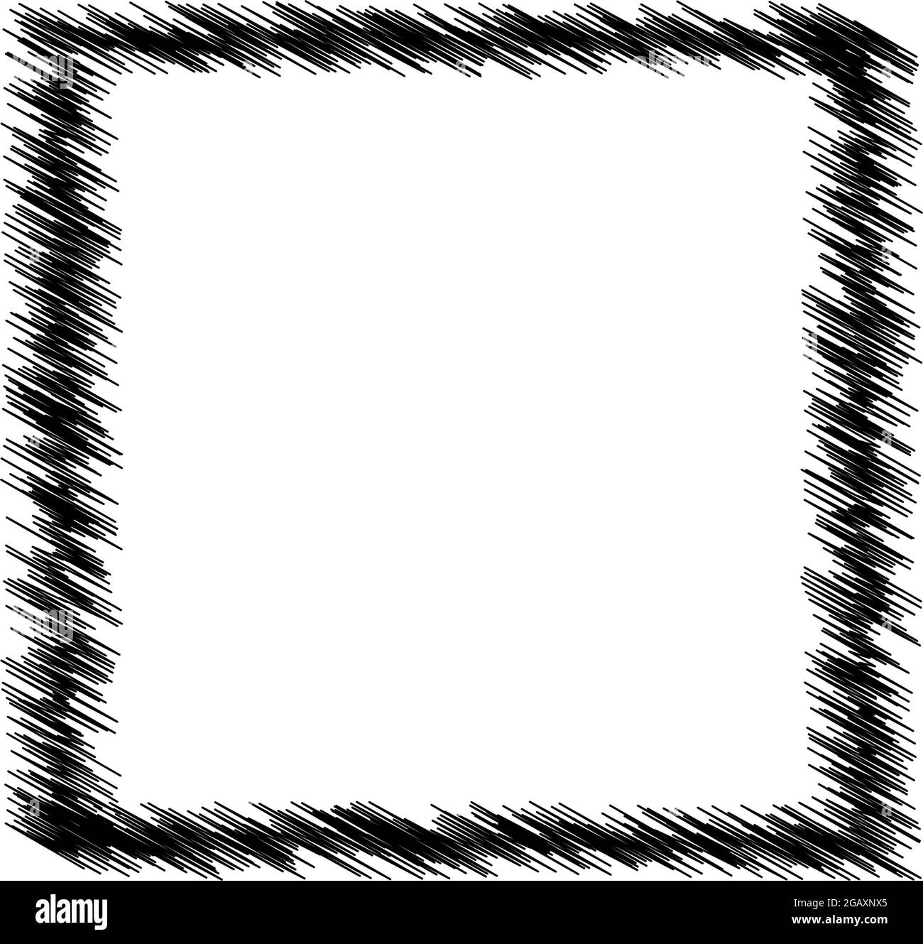 Square, rectangle scribbling, sketchy, sketch doodle lines element ...