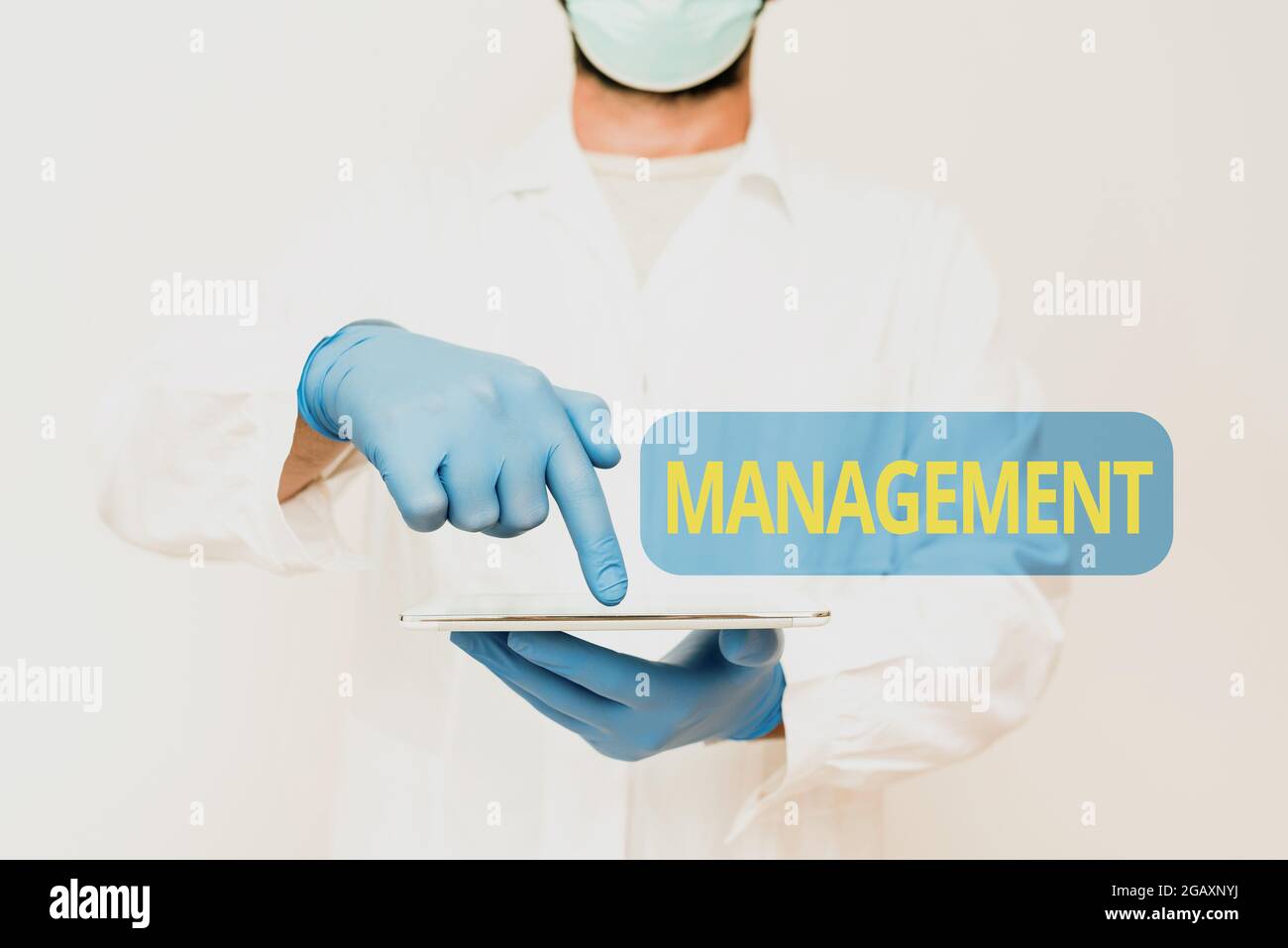 Text caption presenting Management. Conceptual photo the authoritative ...