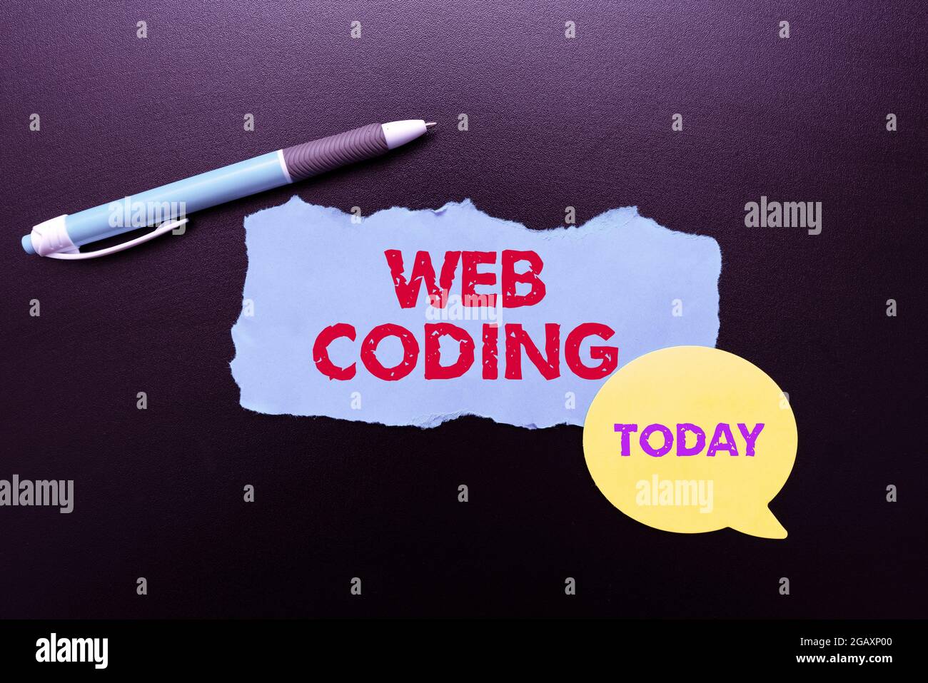 Hand writing sign Web Coding. Conceptual photo a system of symbols and ...