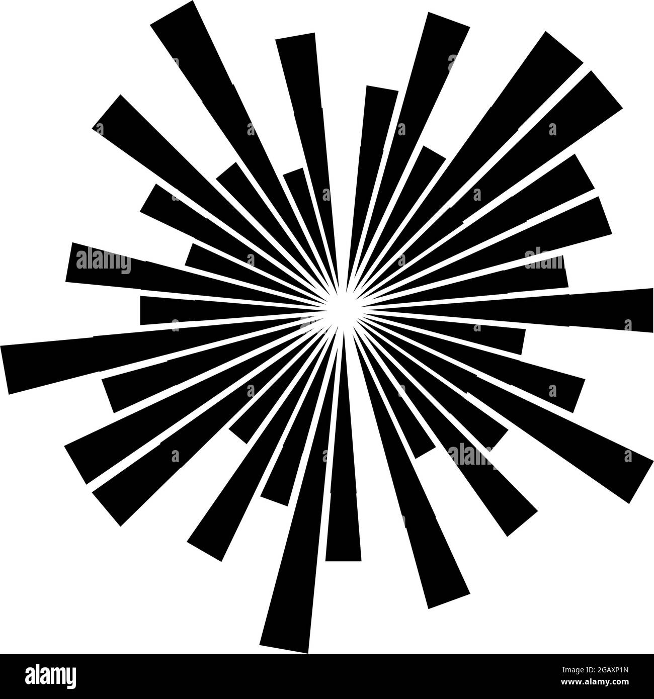 Abstract burst, flash, flare lines. Radial, radiating lines circular ...