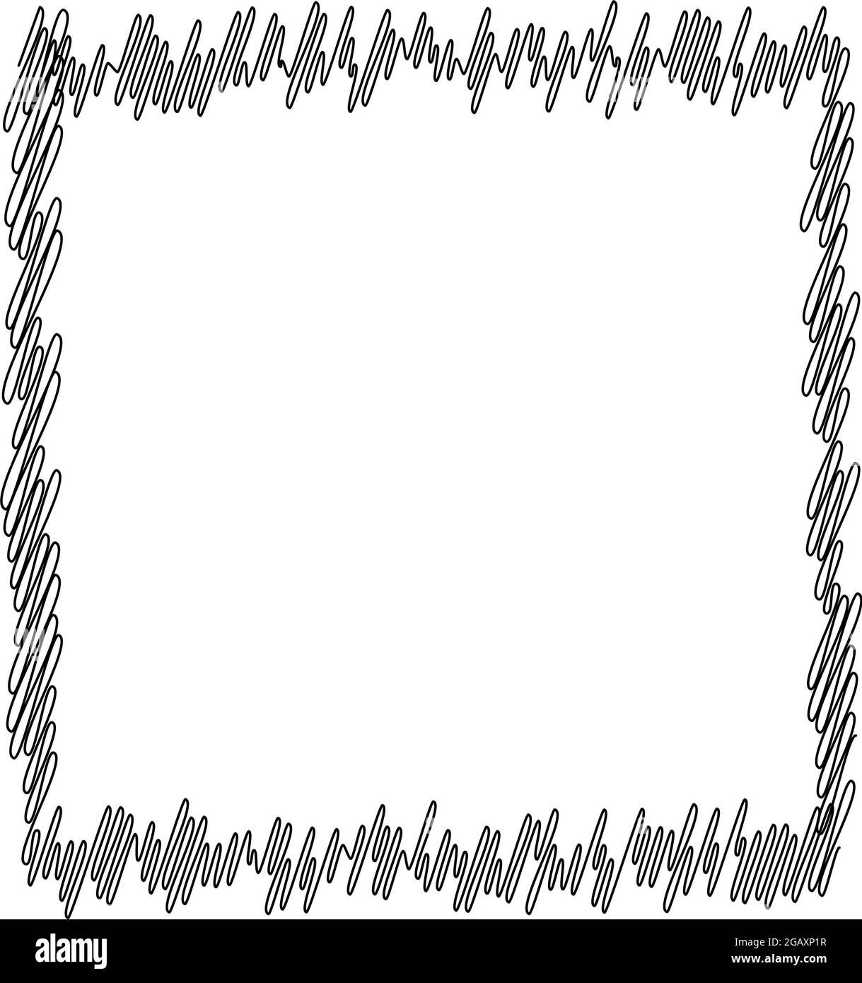 Square, rectangle scribbling, sketchy, sketch doodle lines element ...