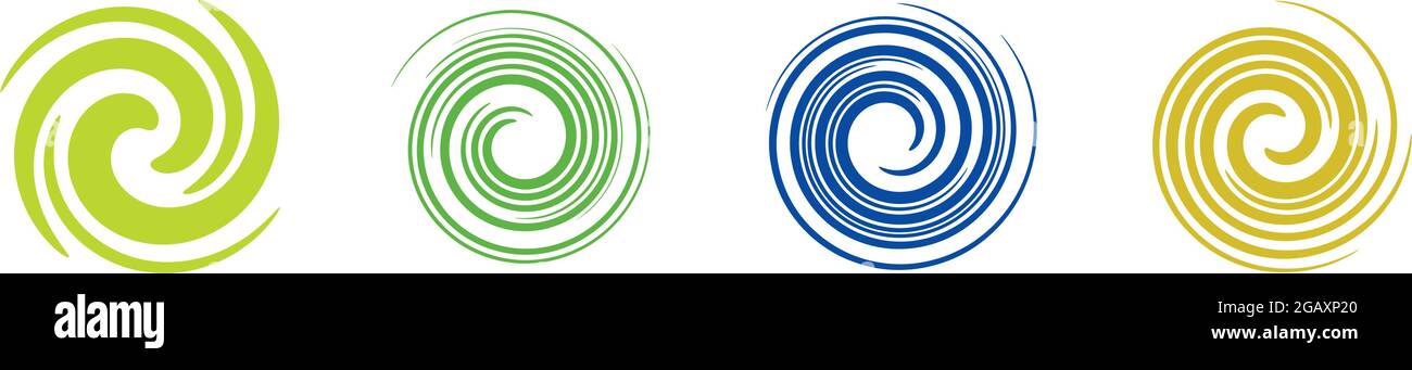Smudge, smear circular spiral, swirl, twirl element. Gel, fluid, liquid ...
