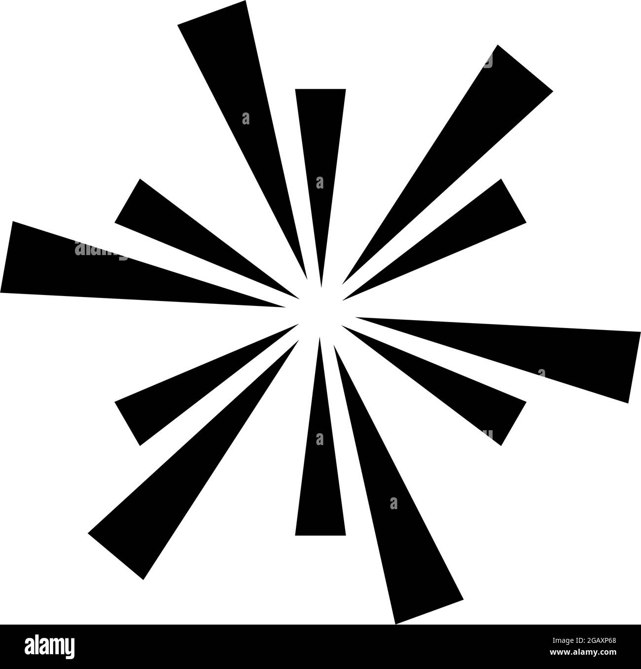 Abstract burst, flash, flare lines. Radial, radiating lines circular ...