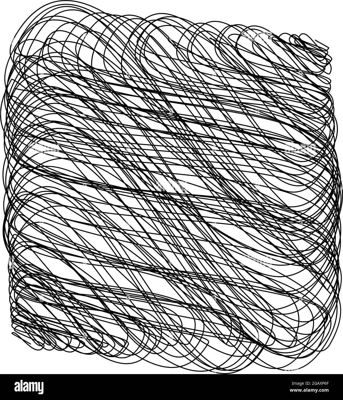 Square, rectangle scribbling, sketchy, sketch doodle lines element ...