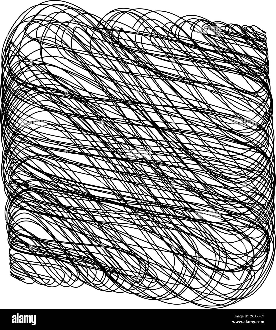 Square, rectangle scribbling, sketchy, sketch doodle lines element ...