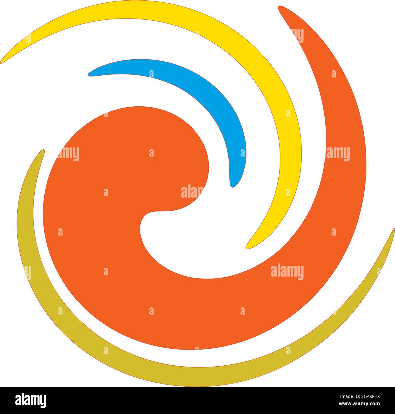 Smudge, smear circular spiral, swirl, twirl element. Gel, fluid, liquid ...