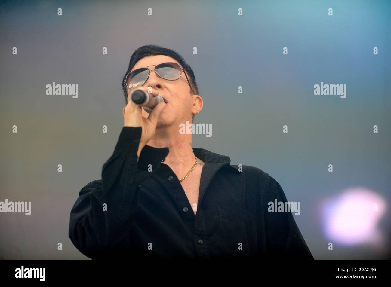 Marc Almond Performing at Lets Rock Leeds Stock Photo - Alamy