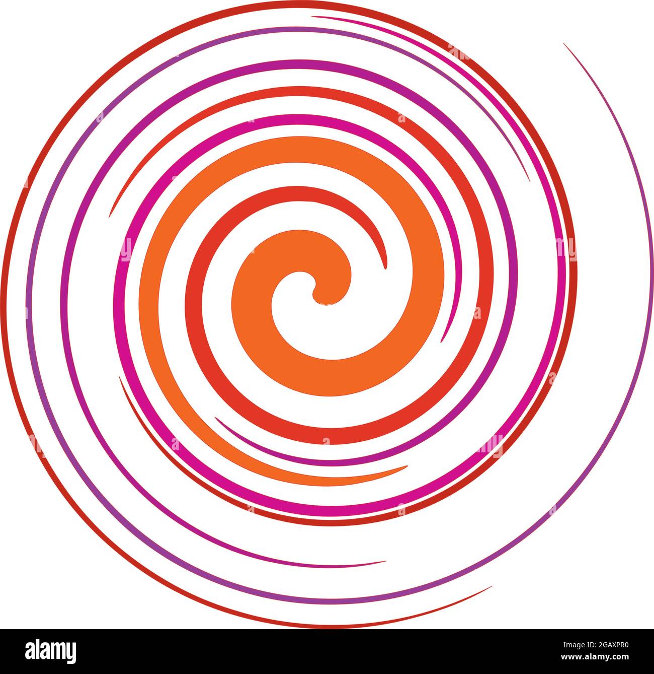 Smudge, smear circular spiral, swirl, twirl element. Gel, fluid, liquid ...